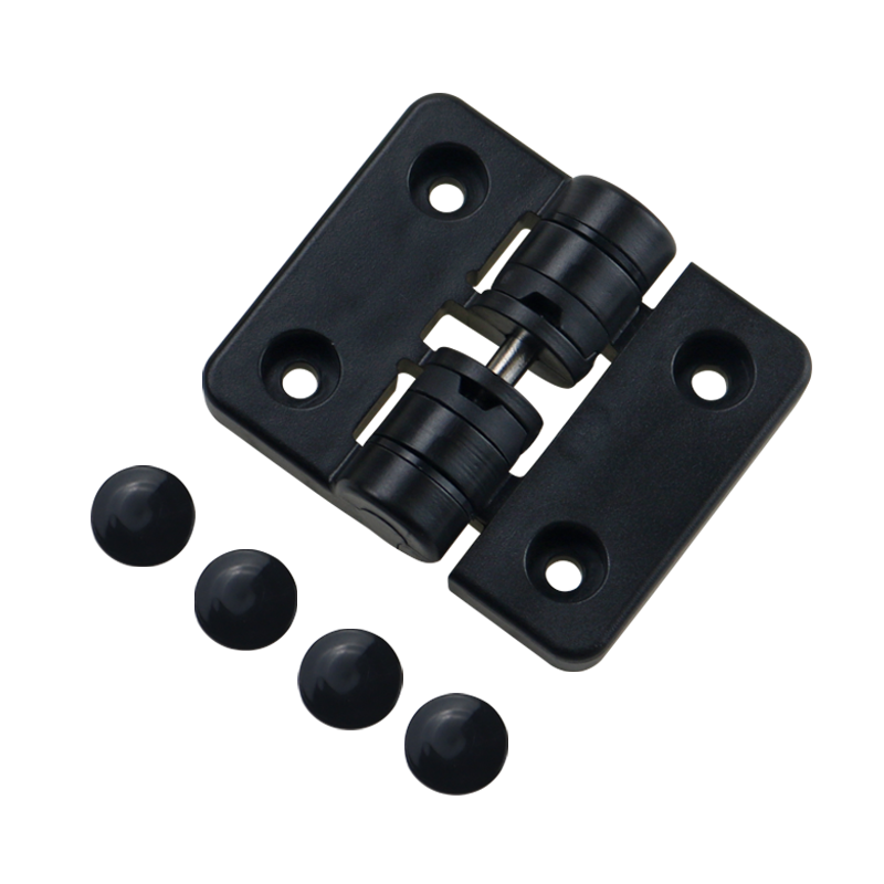 Medical equipment positioning hinge with 90-degree position stops at ...